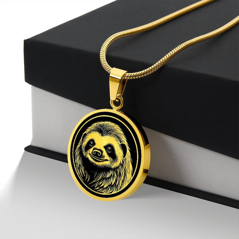 Sloth Necklace - Etsy