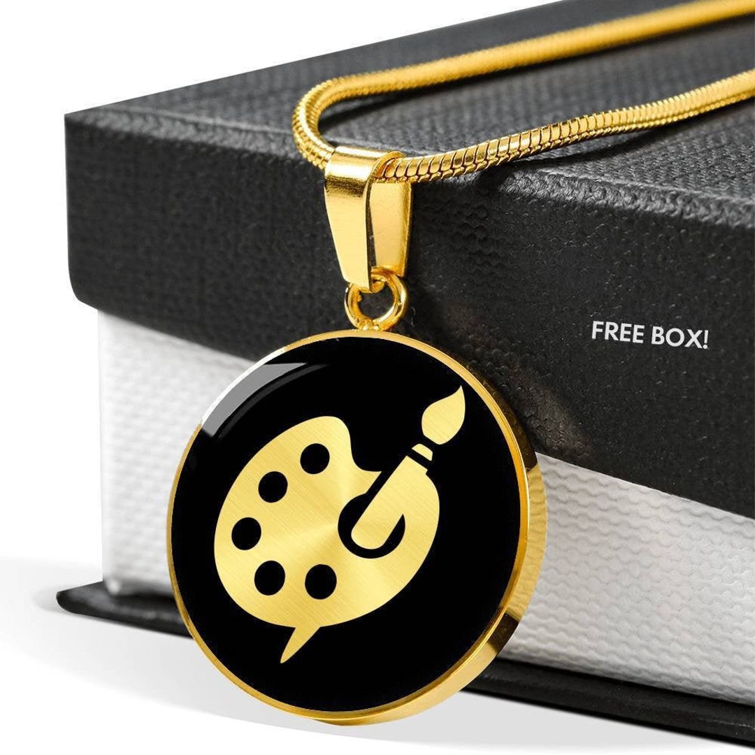 Artist Palette Necklace, Artist Gift, Art Teacher Gift, Gift for Artist ...