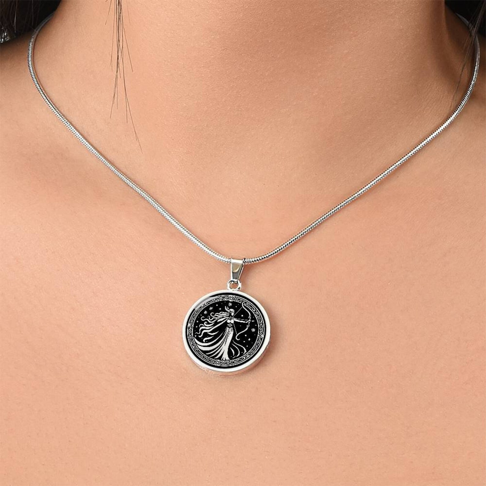 Personalized Skadi Necklace, Skadi Pendant, Norse Goddess of Winter ...