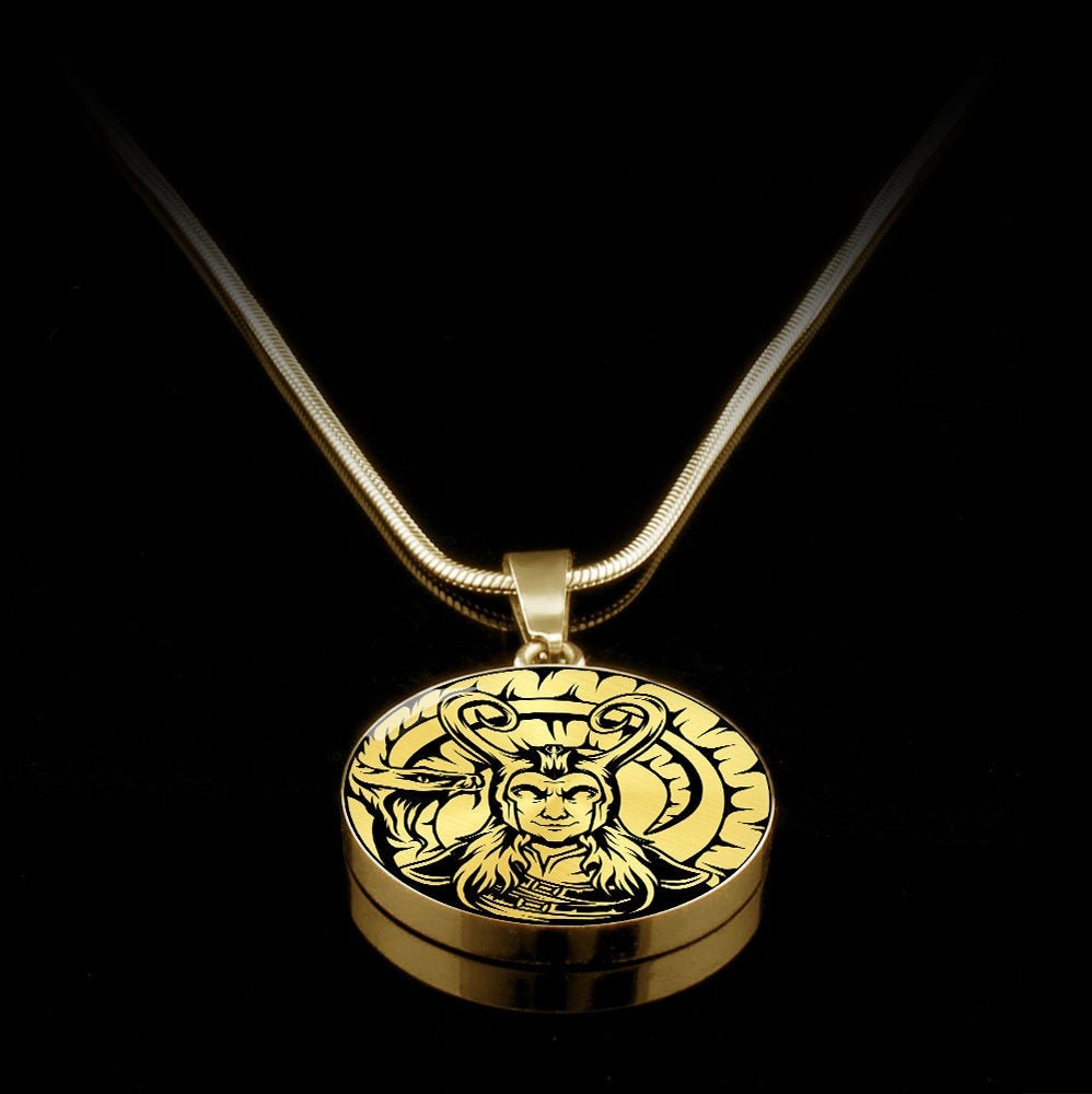 Loki Necklace Loki Pendant Norse God of Mischief Viking - Etsy