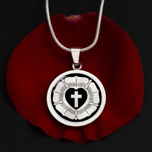 Luther Rose Necklace, Lutheran Necklace, Luther Rose Jewelry ...