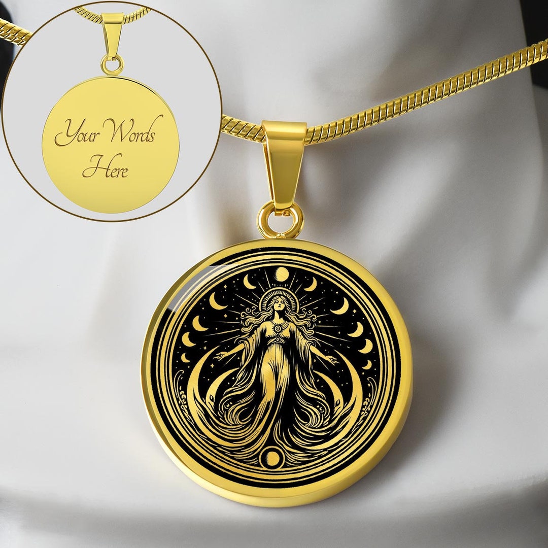 Personalized Hecate Necklace, Hecate Pendant, Goddess of Magic, Greek ...