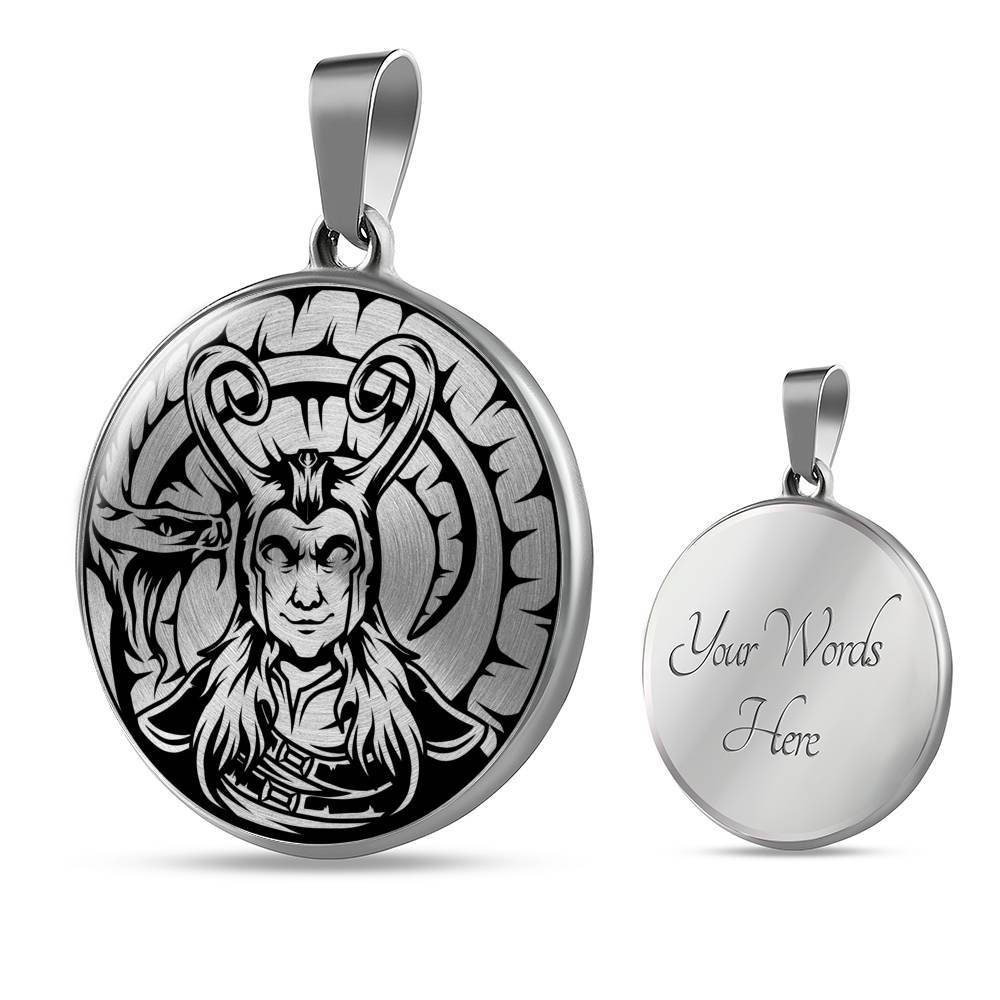 Loki Necklace Loki Pendant Norse God of Mischief Viking - Etsy