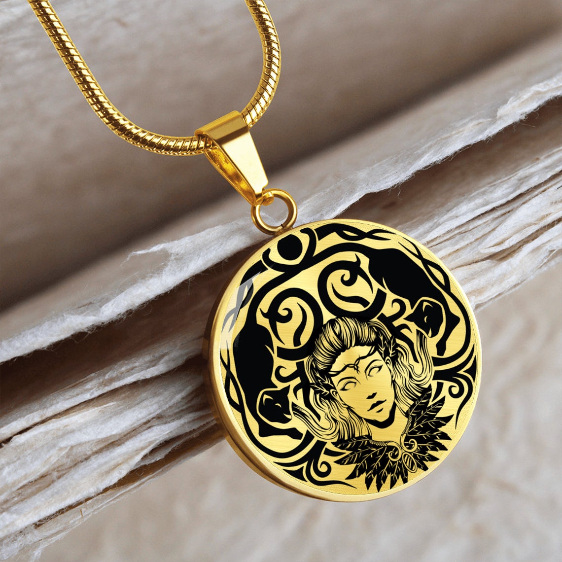 Freya Necklace Freyja Necklace Norse Goddess of Magic - Etsy