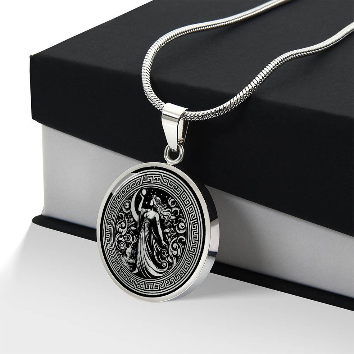 Personalized Circe Necklace, Circe Pendant, Goddess of Sorcery, Greek ...