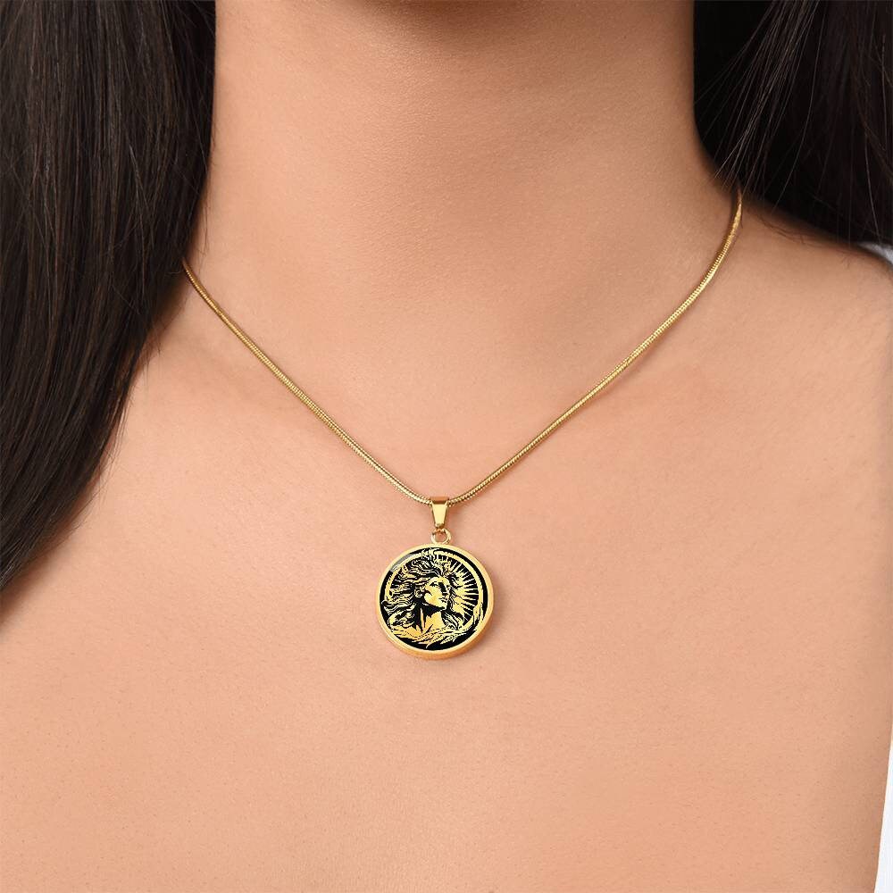 Personalized Helios Necklace, Helios Pendant, Greek Sun God, Greek ...