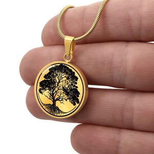 Personalized Oak Tree Necklace, Oak Tree Gift, Oak Tree Pendant, Nature ...