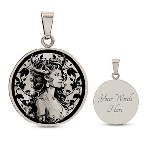 Personalized Artemis Necklace, Diana, Artemis Pendant, Goddess of the ...