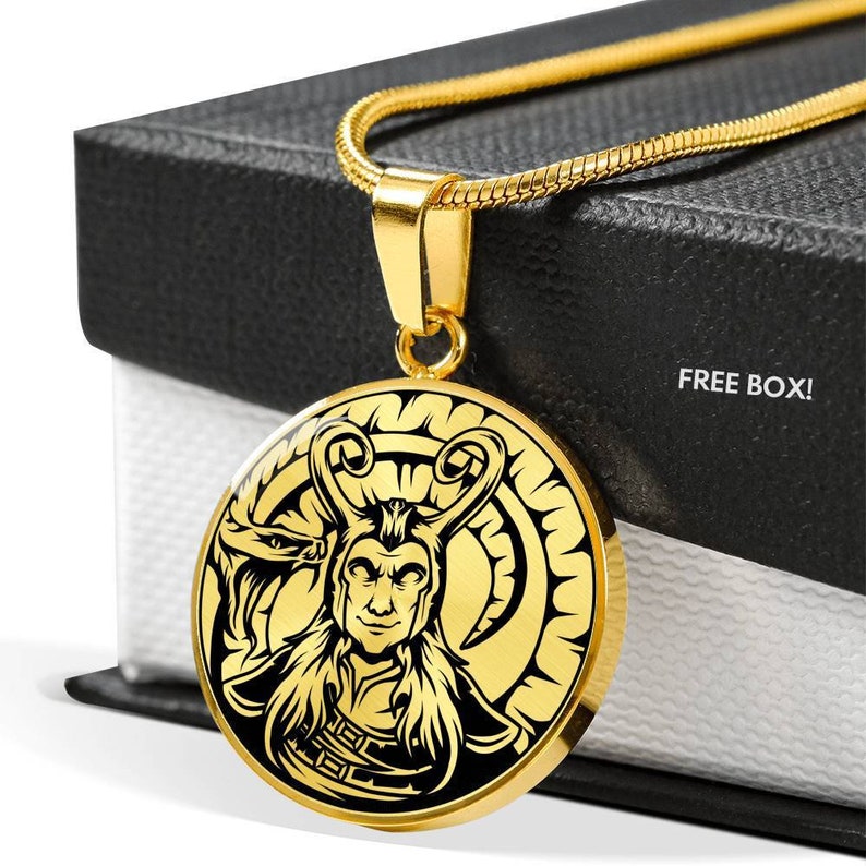 Loki Necklace Loki Pendant Norse God of Mischief Viking - Etsy