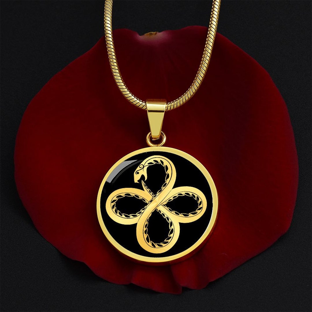 Ouroboros Necklace, Never Ending Serpent Infinity Knot, Jörmungandr ...