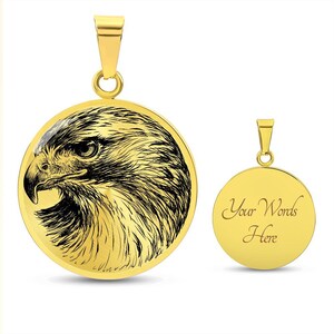 Personalized Red Tailed Hawk Necklace, Red Tailed Hawk Gift, Red Tailed ...