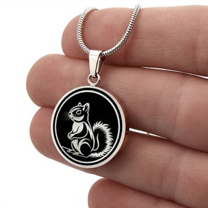 Personalized Chipmunk Necklace, Chipmunk Gift, Chipmunk Pendant ...