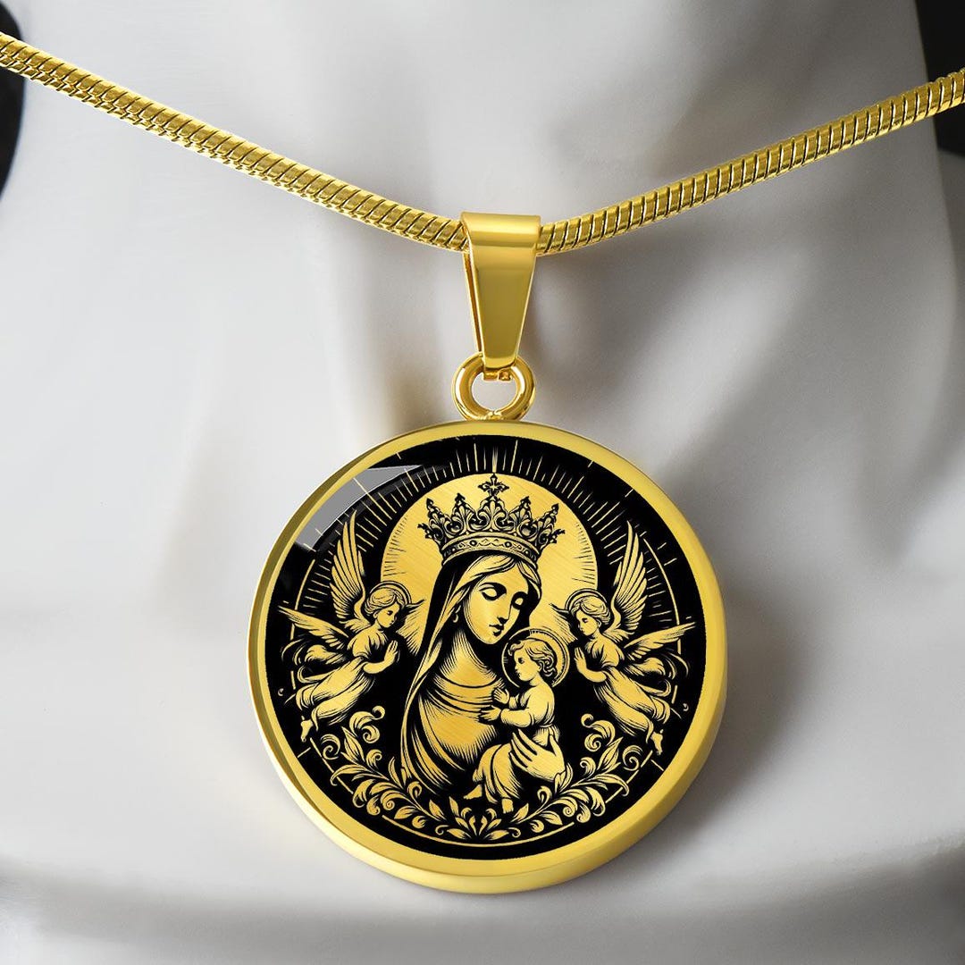 Our Lady of Perpetual Help Necklace, Our Lady of Perpetual Help Medal ...