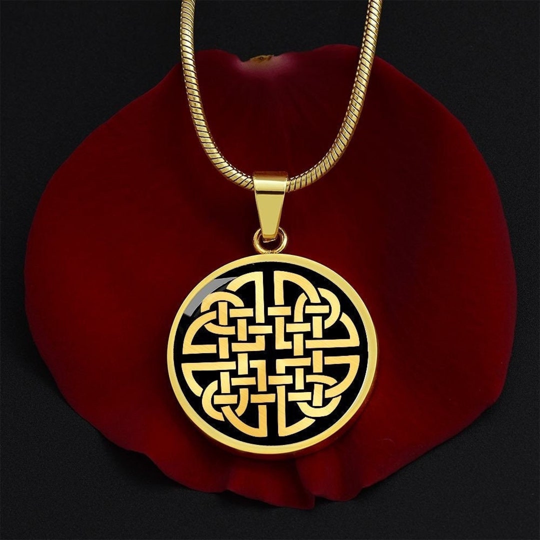 Dara Knot Pendant, Celtic Strength Necklace Gift for Her, Wisdom ...