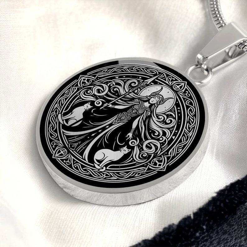 Personalized Freya Necklace, Freyja Necklace, Norse Goddess of Magic ...