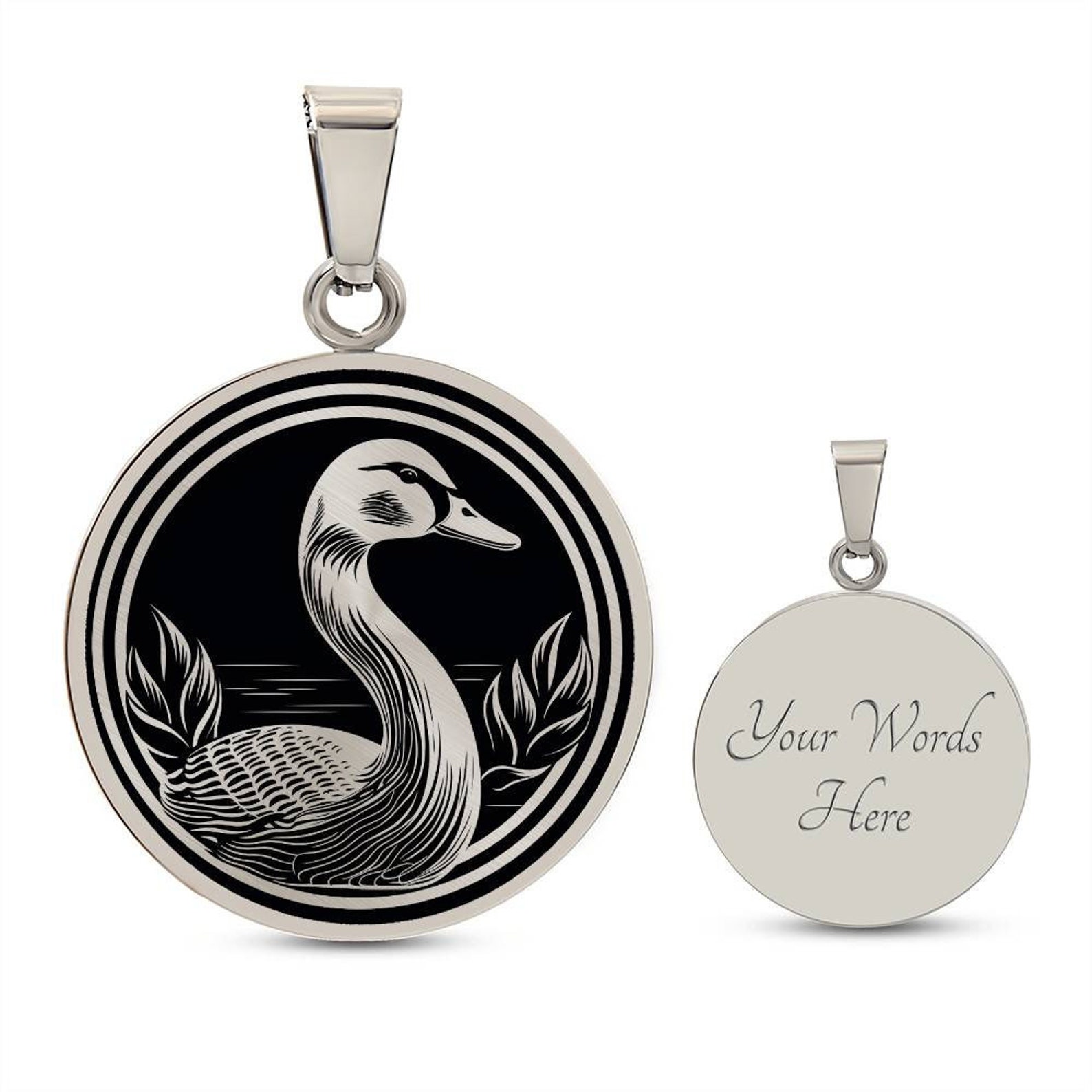 Personalized Goose Necklace, Goose Gift, Goose Pendant, Goose Jewelry ...