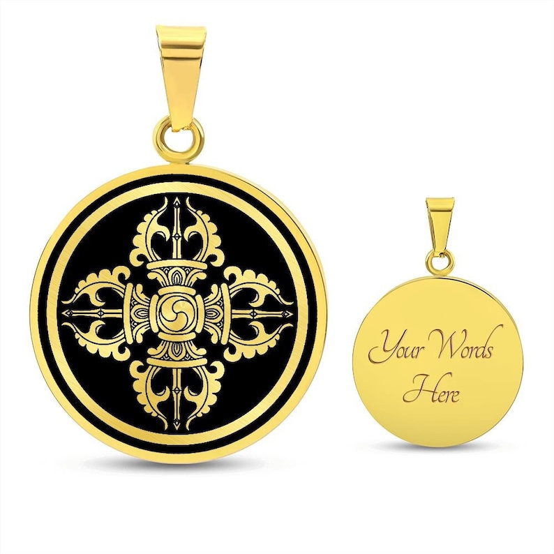 Double Vajra Pendant, Dorje Vajra, Buddhist Necklace, Tibetan Nepal ...