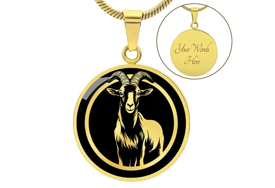 Personalized Goat Necklace, Goat Gift, Goat Jewelry, Goat Pendant, Goat ...