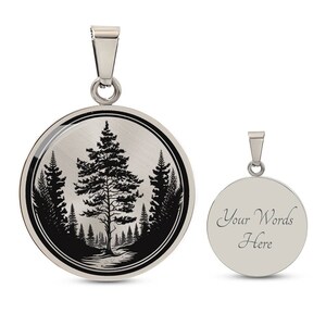 Personalized Spruce Tree Necklace, Spruce Tree Jewelry, Spruce Tree ...