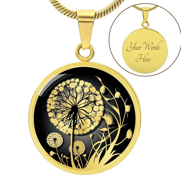 Dandelion Necklace - Etsy