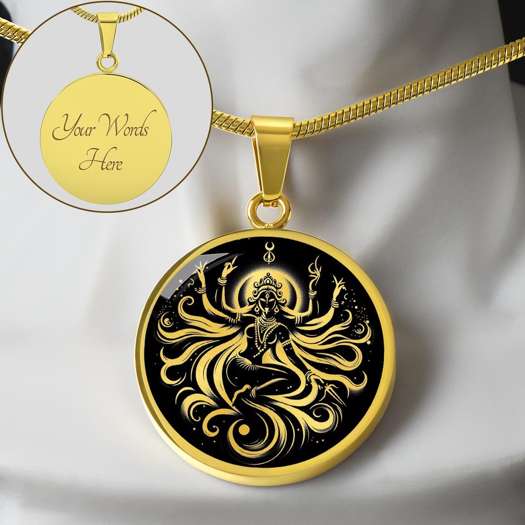 Personalized Kali Necklace, Mahakali Goddess of Time & Death, Kali Ma ...