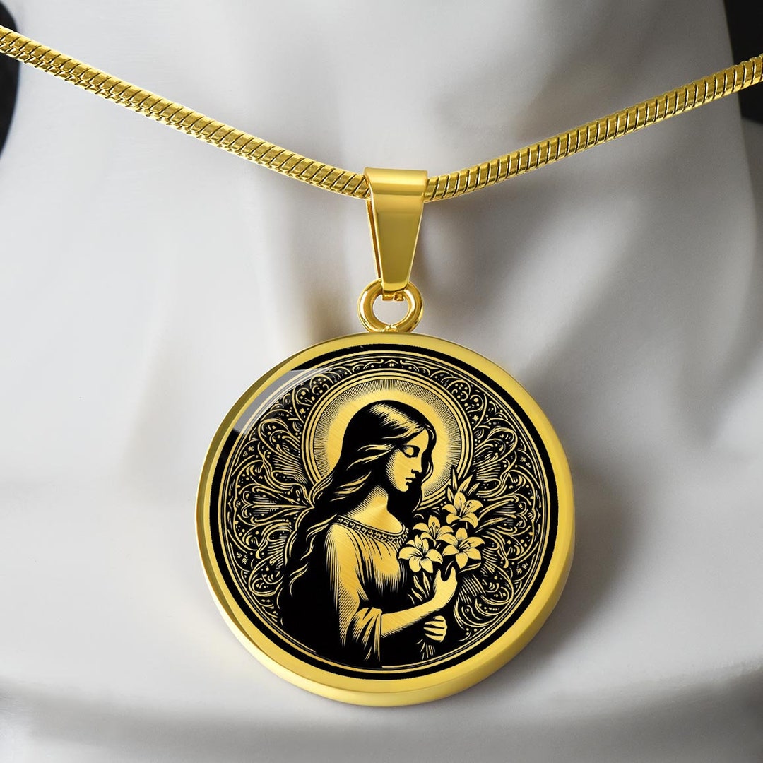 Saint Maria Goretti Necklace, St Maria Goretti Patron Saint of Chastity ...