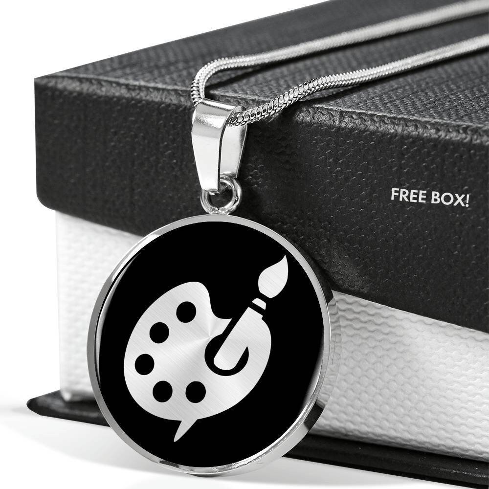 Artist Palette Necklace Artist Gift Art Teacher Gift Gift - Etsy