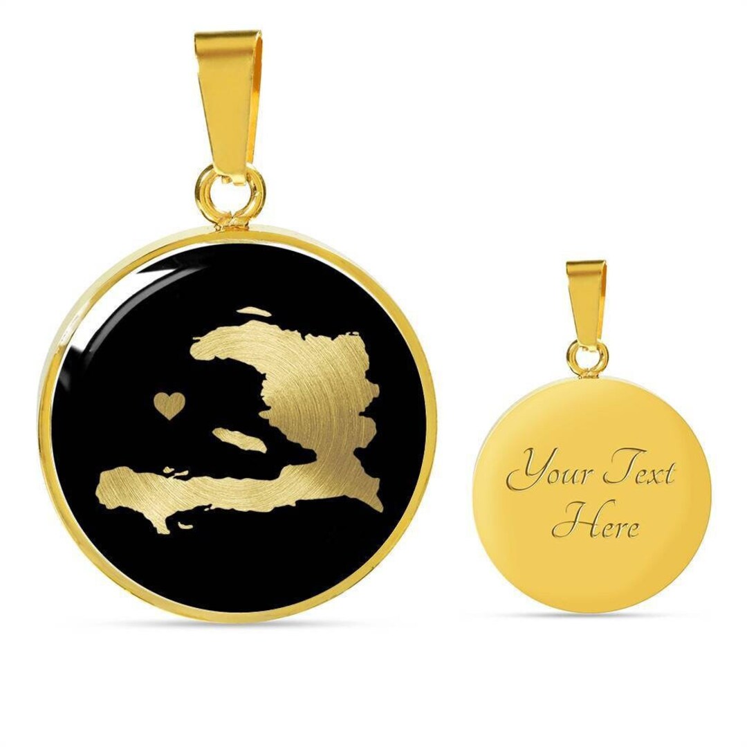 Personalized Haiti Necklace, Haiti Gift, Haiti Pendant, Haiti Jewelry ...