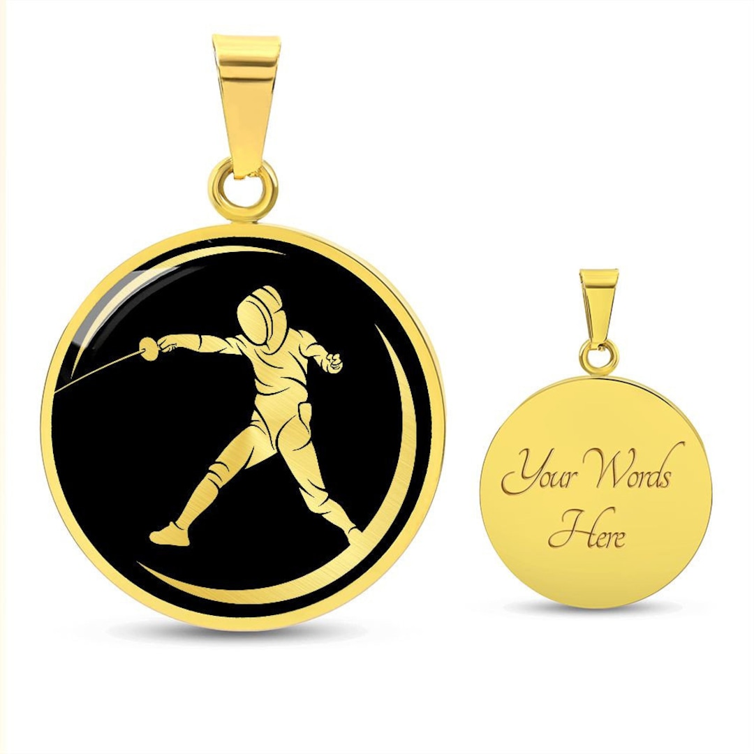 Personalized Fencing Necklace Fencing Gifts for Women - Etsy