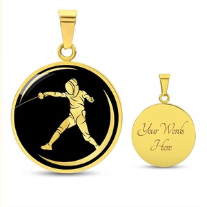Personalized Fencing Necklace | Fencing Gifts for Women, Fencing ...