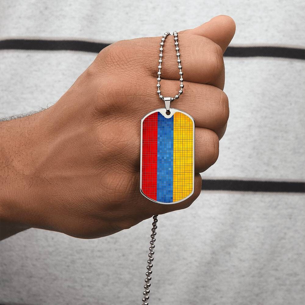 Personalized Flag of Colombia Necklace, Colombia Gift, Colombia Jewelry ...
