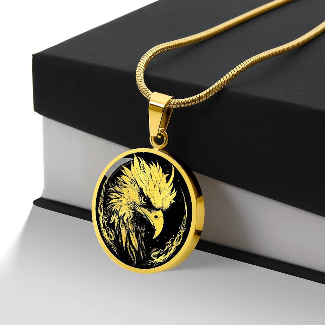 Personalized Phoenix Necklace, Phoenix Pendant, Firebird Necklace ...