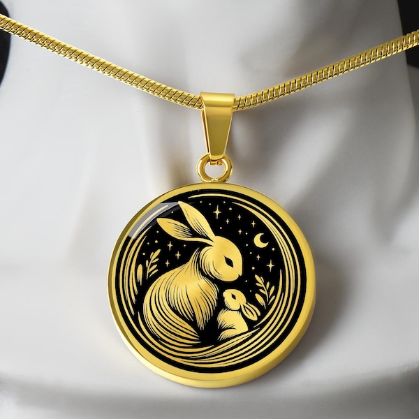 Bunny Necklace - Etsy