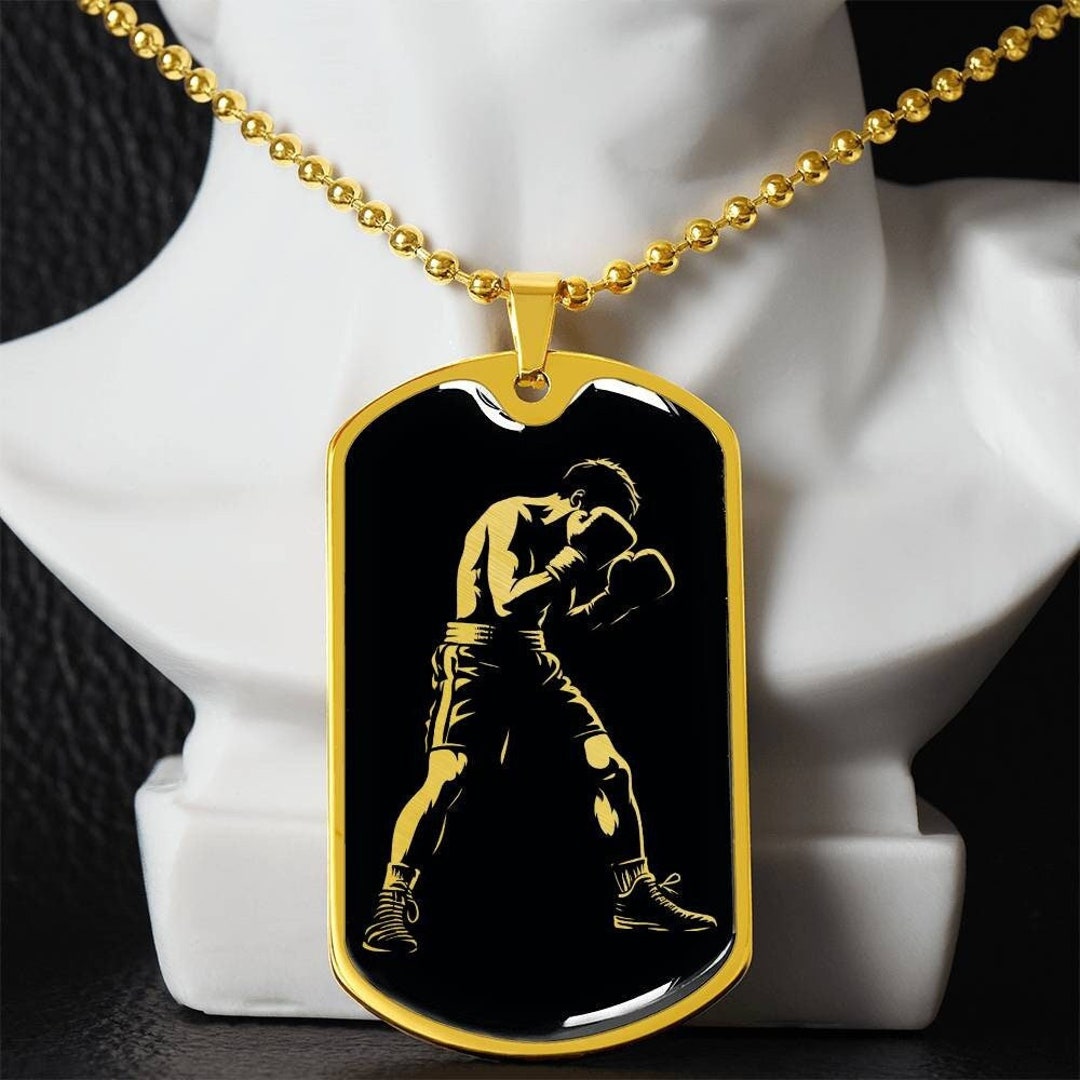 Personalized Boxing Necklace, Boxing Gift for Men, Boxing Pendant ...
