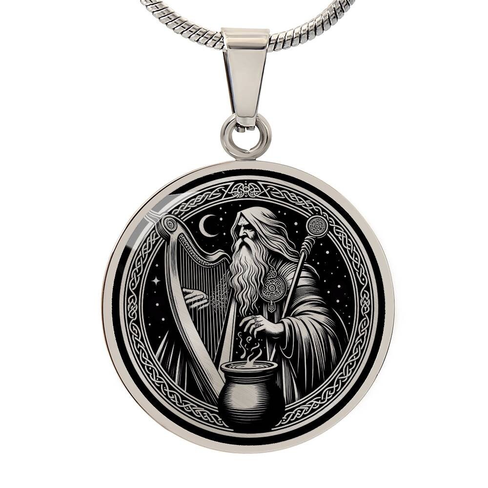 Personalized Dagda Necklace, Dagda Pendant, Celtic God, Celtic ...
