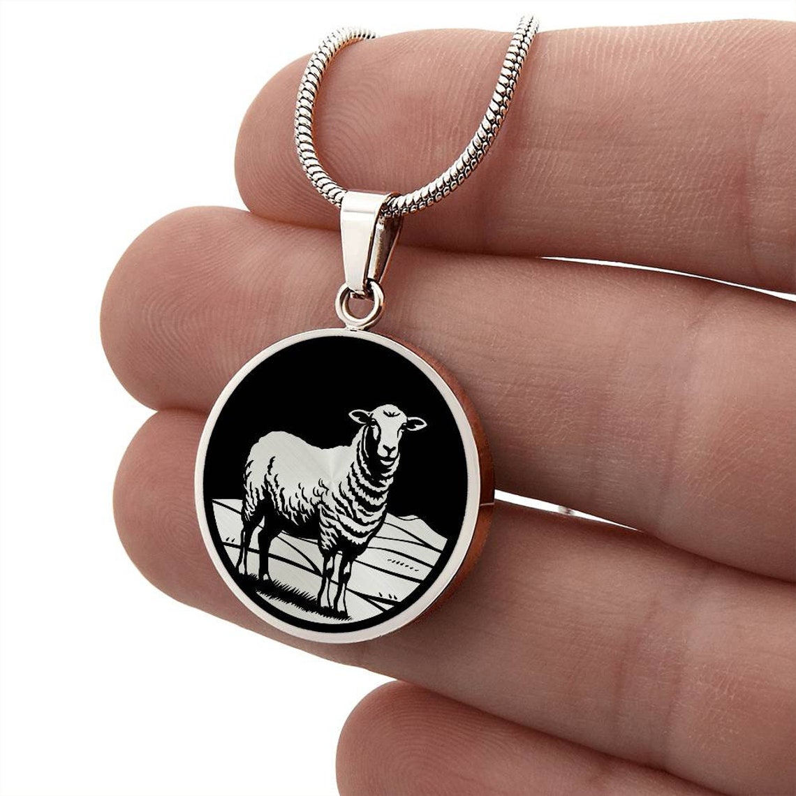 Personalized Sheep Necklace, Sheep Gift, Sheep Jewelry, Sheep Pendant ...