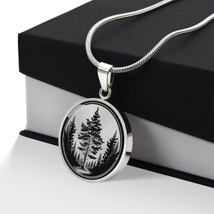Personalized Spruce Tree Necklace, Spruce Tree Jewelry, Spruce Tree ...