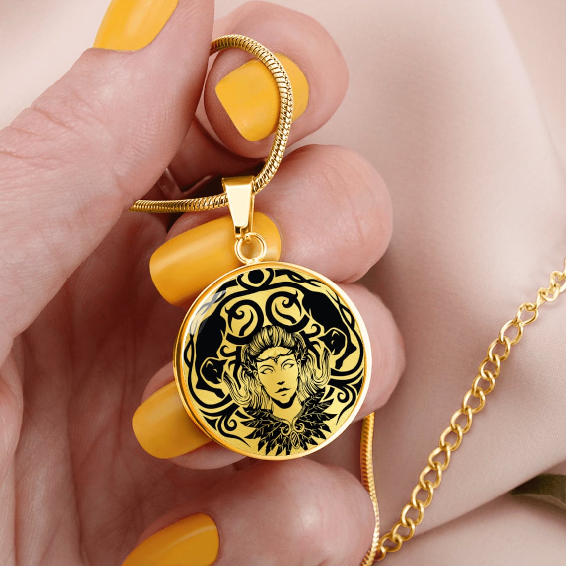 Freya Necklace Freyja Necklace Norse Goddess of Magic - Etsy