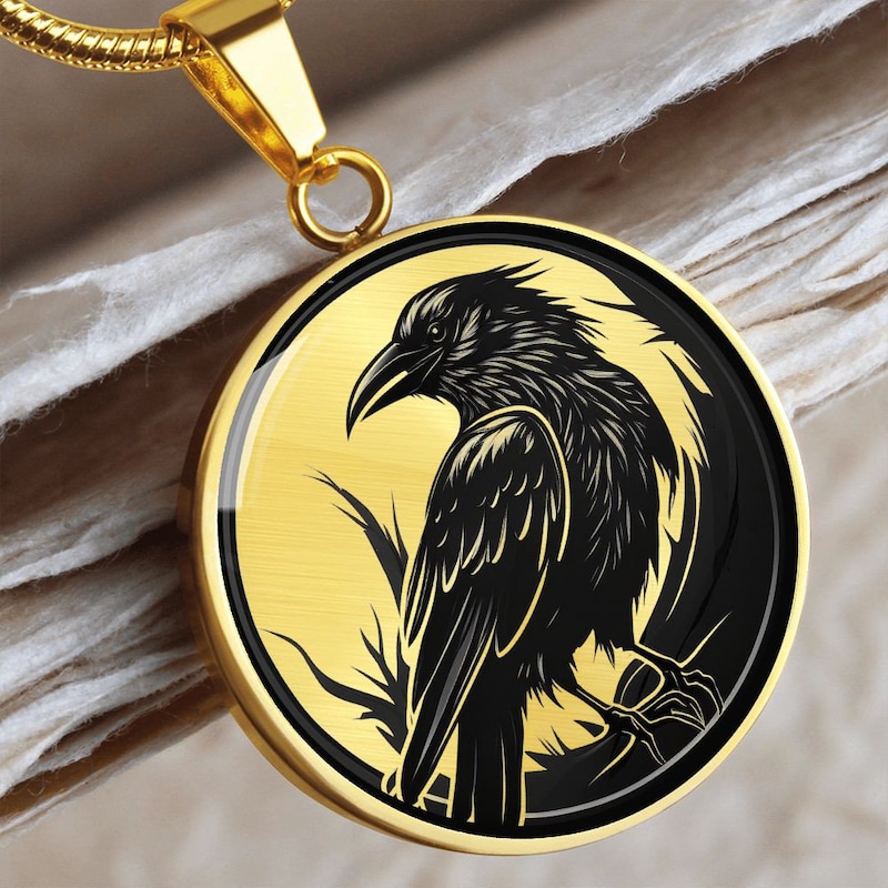 Crow Necklace - Etsy