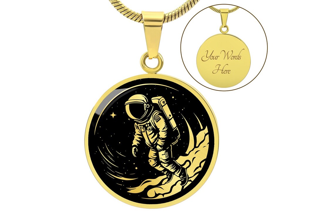 Personalized Astronaut Necklace, Astronaut Gift, Astronaut Pendant ...