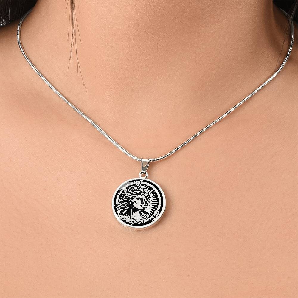 Personalized Helios Necklace, Helios Pendant, Greek Sun God, Greek ...