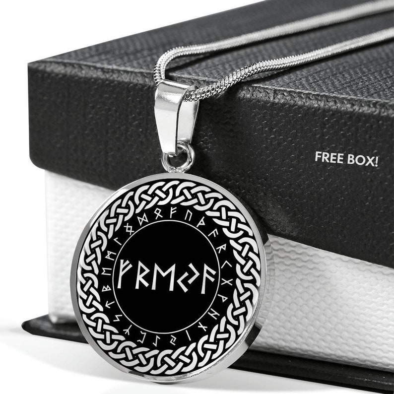 Freya Runes Pendant, Goddess of Magic, Viking Jewelry, Witch Pendant ...