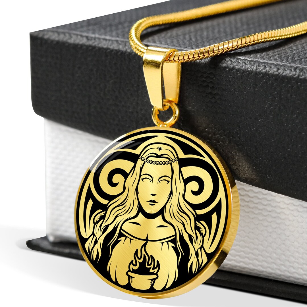 Brighid Necklace, Brigid Necklace, Celtic Jewelry, Witch Jewelry, Pagan ...
