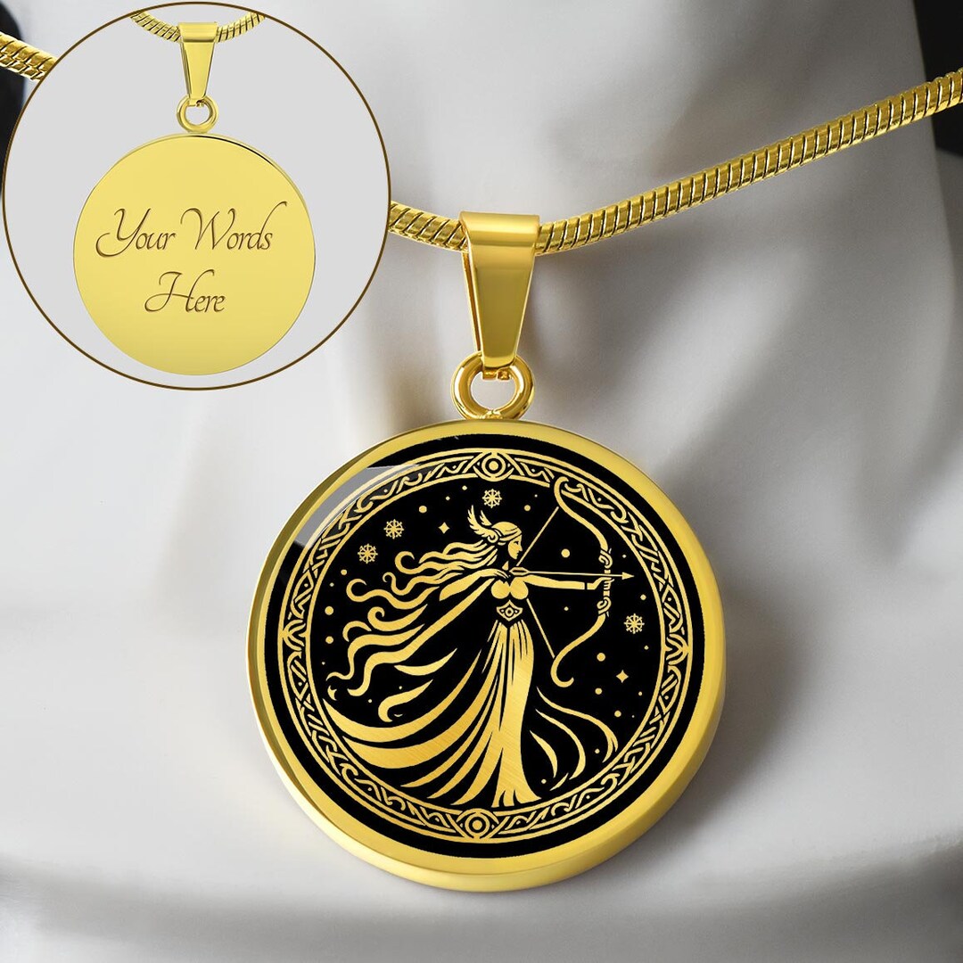 Personalized Skadi Necklace, Skadi Pendant, Norse Goddess of Winter ...
