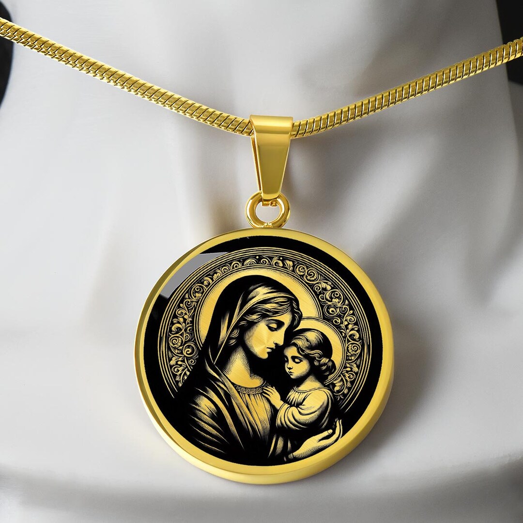 Saint Anne Necklace, St Anne Mother of Mary, Patron Saint of Mothers ...