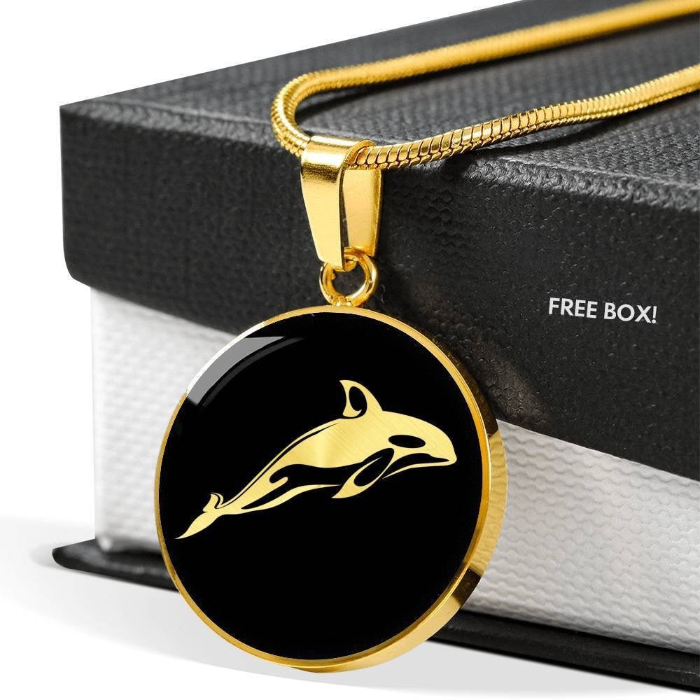 Orca Necklace Orca Gift Orca Pendant Orca Jewelry Orca | Etsy