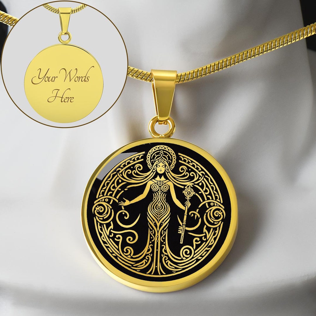 Personalized Syn Necklace, Norse Goddess of Truth and Justice, Pagan ...
