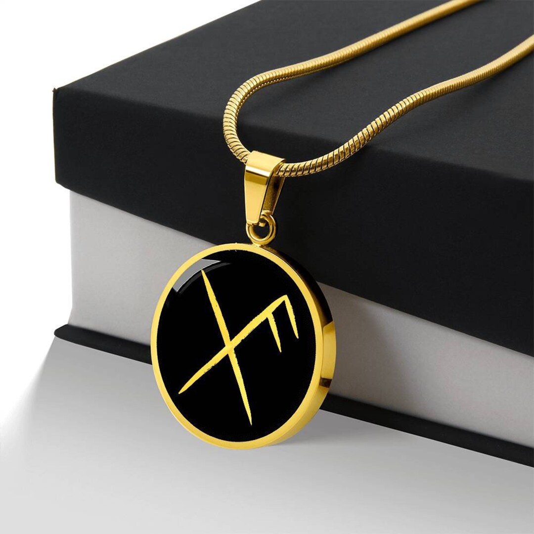 Norse Good Luck Bind Rune Necklace, Good Luck Necklace, Norse Mythology ...