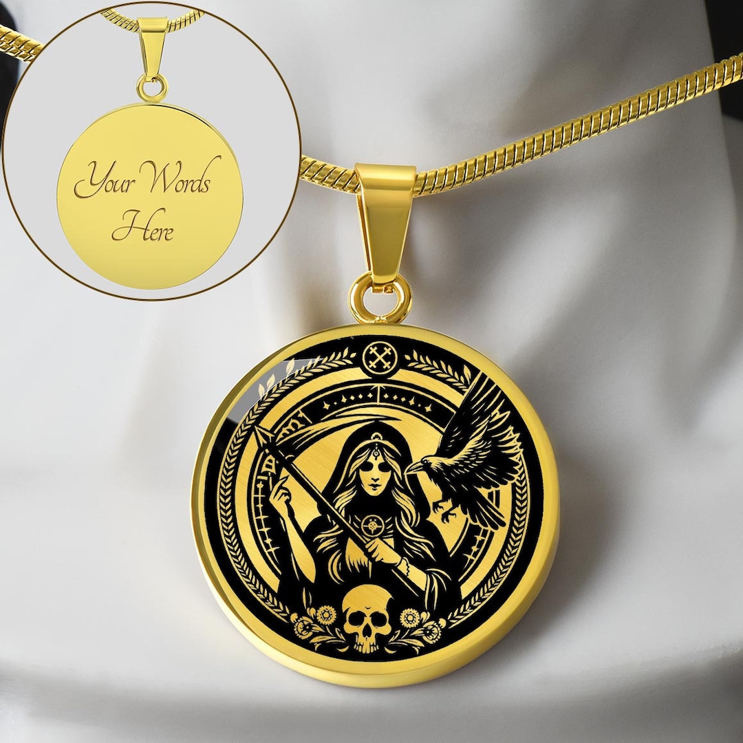 Personalized Morana Necklace, Marzanna Charm, Morana Pendant, Goddess ...