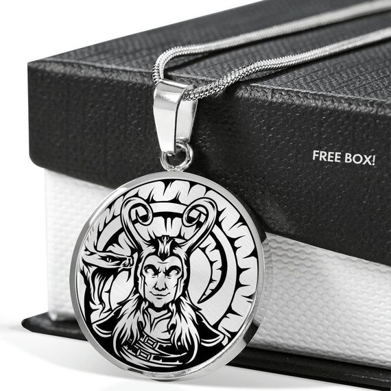 Loki Necklace Loki Pendant Norse God of Mischief Viking - Etsy